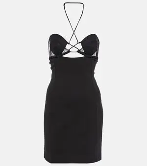 NENSI DOJAKA Cutout Minidress - Black