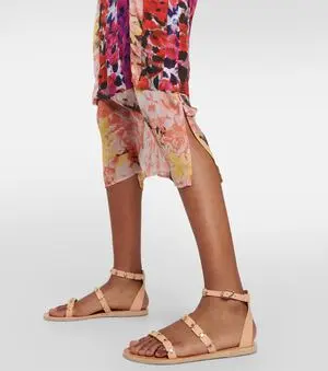 ANCIENT GREEK SANDALS Coco Embellished Leather Sandals