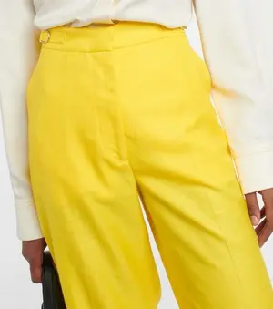 Gabriela Hearst Straight Leg Pants - Yellow