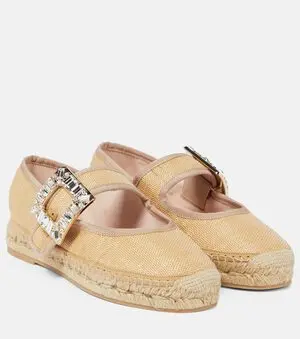 ROGER VIVIER Babies Embellished Espadrilles