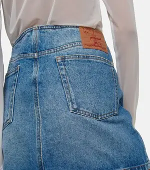 Y/project Cut-out Denim Miniskirt