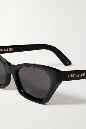 Dior-Midnight Cat-eye Acetate Sunglasses