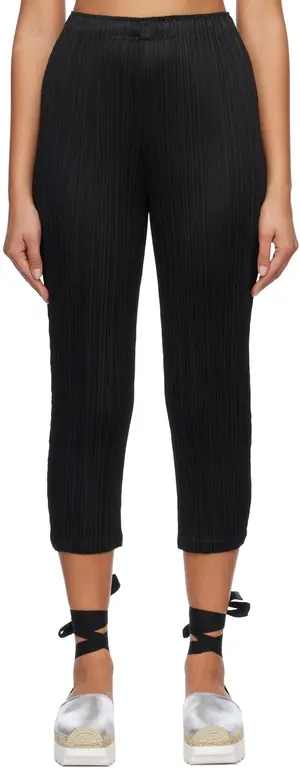 Issey Miyake PLEATS PLEASE ISSEY MIYAKE Black Basics Trousers 15 Black