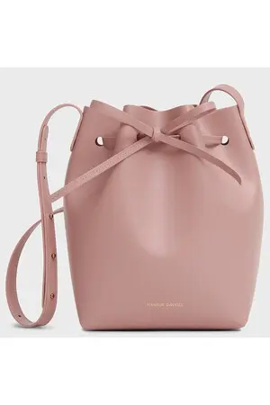 MANSUR GAVRIEL Vegan Leather Bucket Bag Dusty Rose/rosa