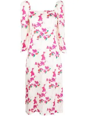Ba&sh Floral-print Midi Dress