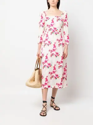 Ba&sh Floral-print Midi Dress