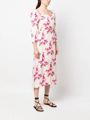 Ba&sh Floral-print Midi Dress