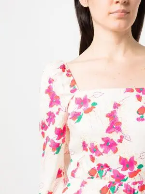 Ba&sh Floral-print Midi Dress