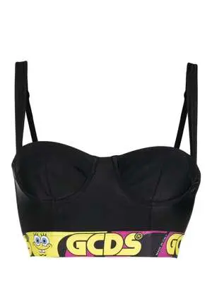 Gcds Logo Underband Cropped Top - Black