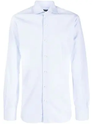 BARBA NAPOLI Classic Button-up Shirt - Blue