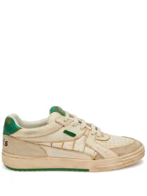 Palm Angels University Distressed Low-top Sneakers - Neutrals