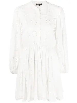 Maje Broderie Anglaise Mini Dress