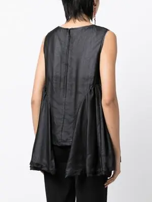 Comme Des Garçons Draped Sleeveless Blouse