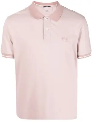 C.P. COMPANY Logo-embroidered Polo Shirt