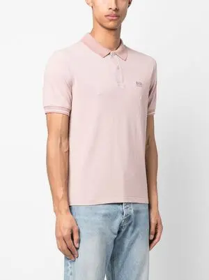 C.P. COMPANY Logo-embroidered Polo Shirt