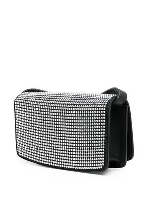 Stella McCartney S-wave Crystal-embellished Crossbody Bag - Black