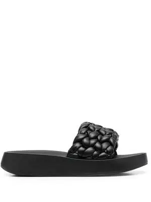 Ash Interwoven Detail Sliders - Black