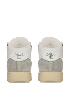Saint Laurent Sl/80 High-top Sneakers - White