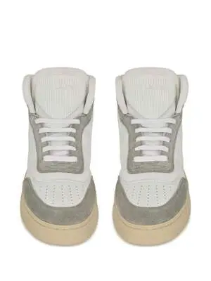 Saint Laurent Sl/80 High-top Sneakers - White
