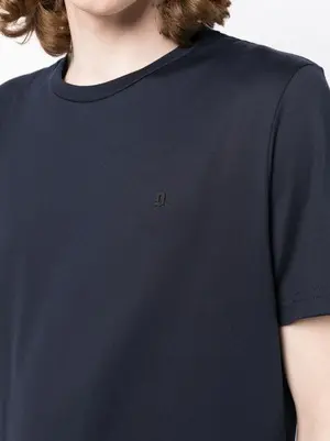 DONDUP Round-neck Cotton T-shirt - Blue