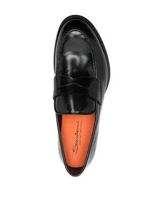 Santoni Almond-toe Loafers