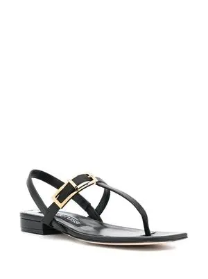 SERGIO ROSSI Buckle-detail Flat Sandals