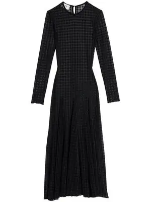 AMI Paris Checked Midi Dress
