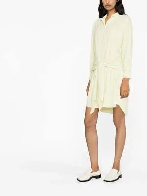 Maje Tie-waist Shirt Dress