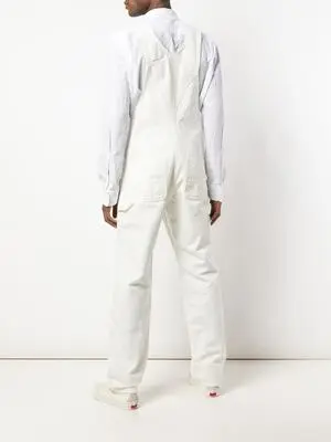 Carhartt Work In Progress Straight-leg Denim Overalls - White