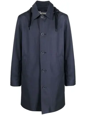 Herno Single-breasted Parka Jacket