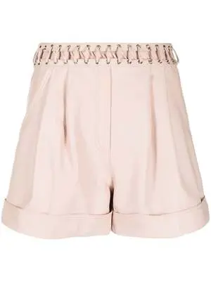 Balmain Leather Shorts