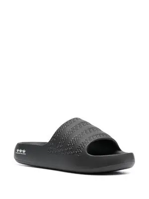 Adidas Adilette Ayoon Logo-print Slides - Black