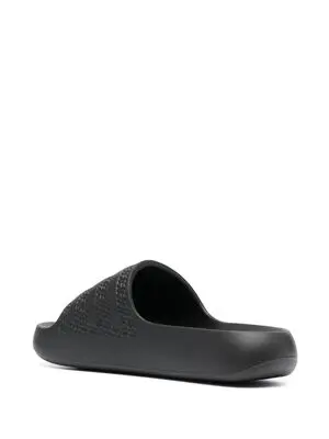 Adidas Adilette Ayoon Logo-print Slides - Black