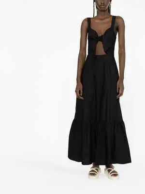 La DoubleJ Peek-a-boo Cut-out Maxi Dress