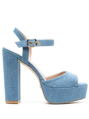 STUART WEITZMAN Platform Sandals - Blue