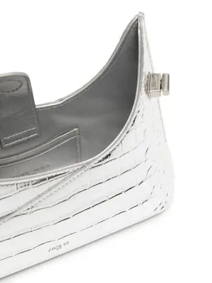 APEDE MOD Small Embossed-crocodile Effect Leather Bag