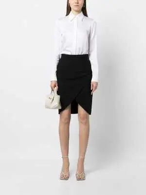 Michael Kors Hansen Charmeuse Long-sleeve Shirt