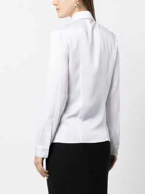 Michael Kors Hansen Charmeuse Long-sleeve Shirt