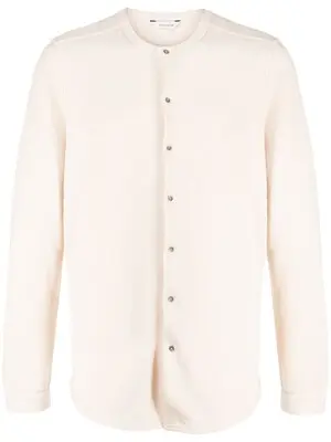 HOLZWEILER Henley-collar Button-down Shirt