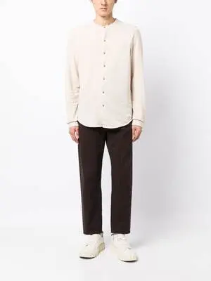 HOLZWEILER Henley-collar Button-down Shirt