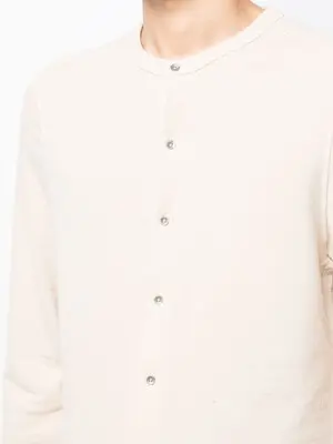 HOLZWEILER Henley-collar Button-down Shirt