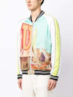 BLUE SKY INN Graphic-print Bomber Jacket