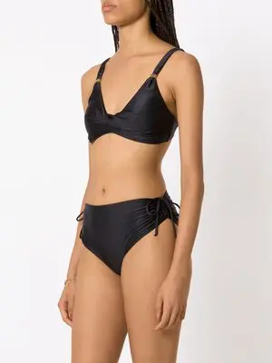 LYGIA & NANNY Marcela Ruched Bikini - Black