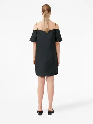 GANNI Cold-shoulder Mini Dress