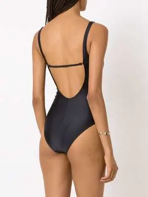 LYGIA & NANNY Draped Open-back Swimsuit