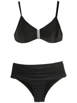 LYGIA & NANNY Anne Ruched Bikini - Black