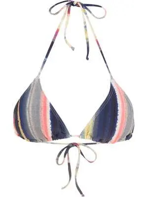 LYGIA & NANNY Ilana Stripe-print Bikini Top - Multicolour