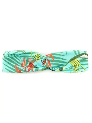 LYGIA & NANNY Bethânia Abstract-print Headband - Green