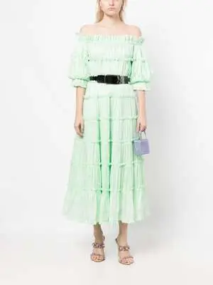 LEO LIN Rue Off-shoulder Tiered Dress