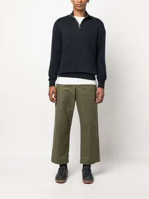 Barbour Logo-embroidered Half-zip Jumper